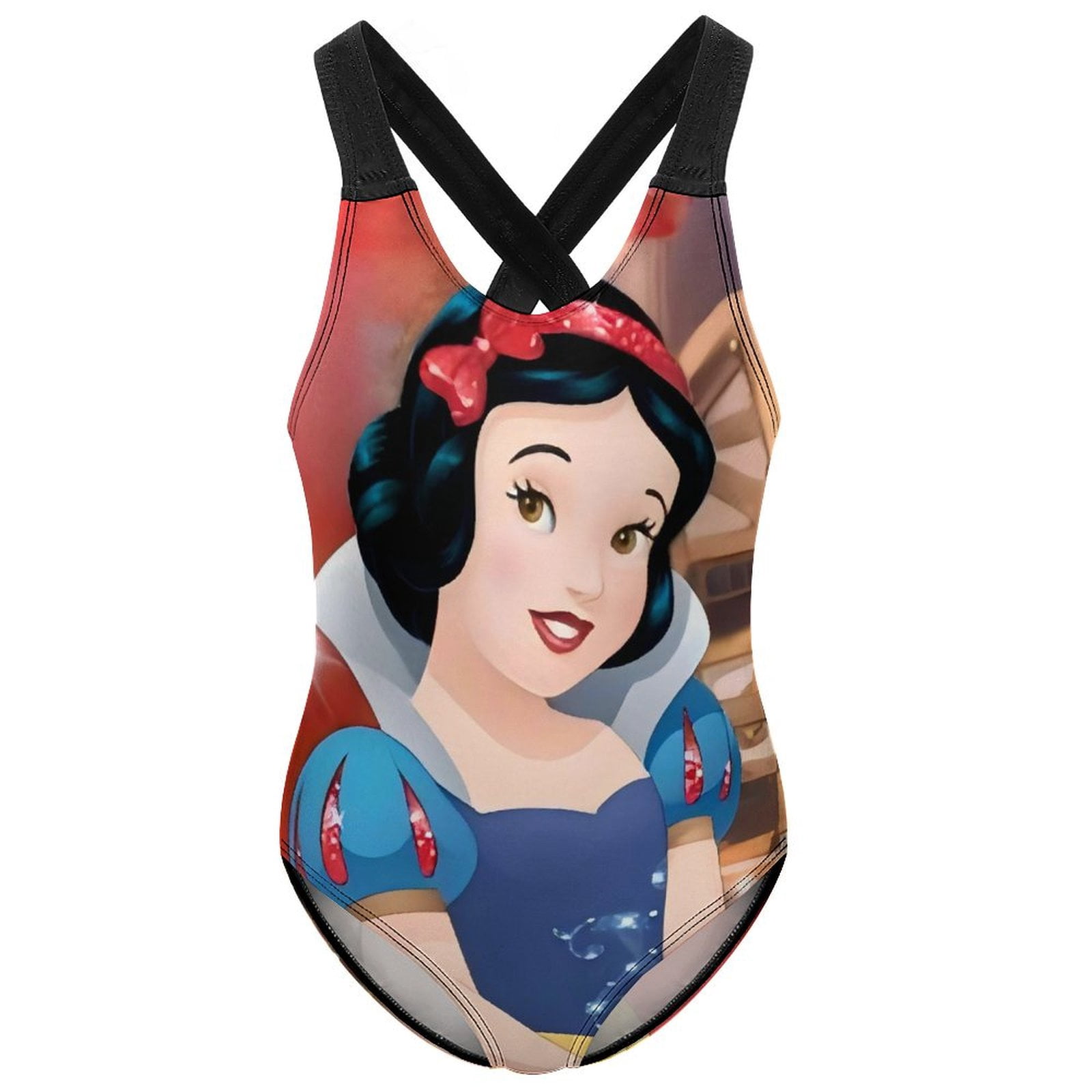 Snow White Cartoon girls one-piece swimsuit beach swimsuit suitable for ...