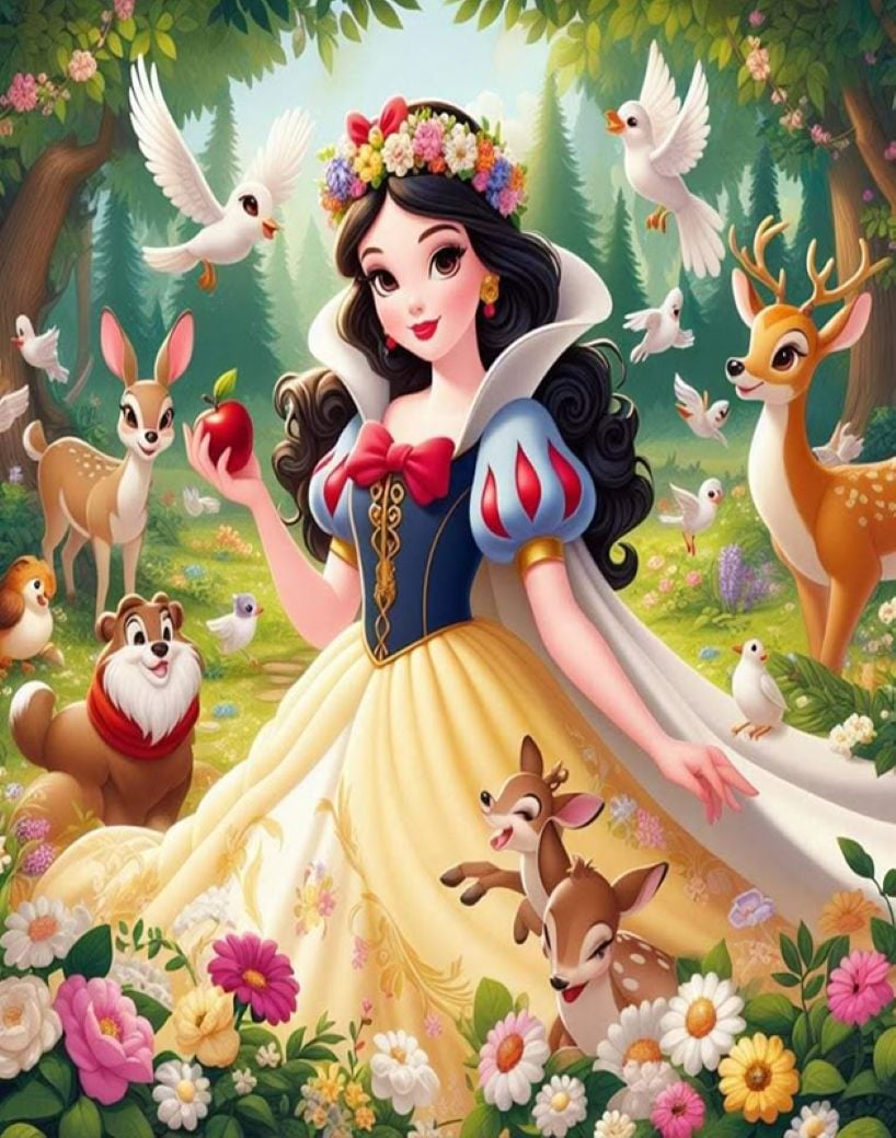 Snow White Diamond Art Painting Kits for Adults - Cartoon Princess ...