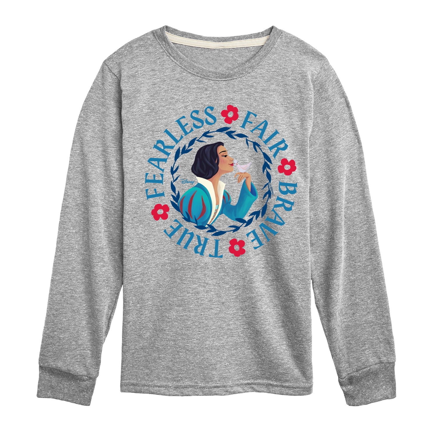 Snow White - Fearless Fair Brave True - Toddler And Youth Long Sleeve ...