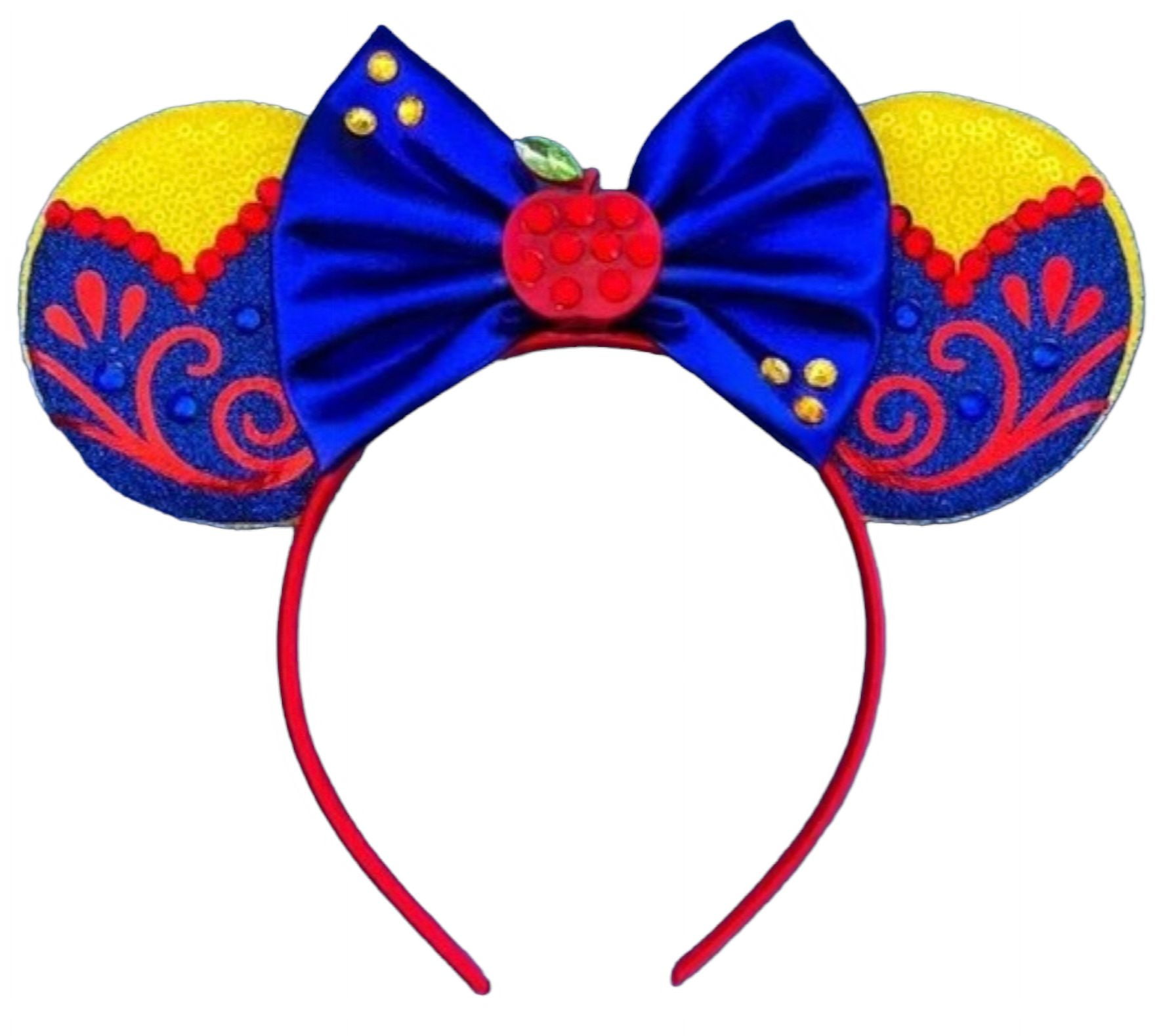 Snow White Mickey Ears, Snow White Minnie Ears, Blue Yellow Minnie Ears ...
