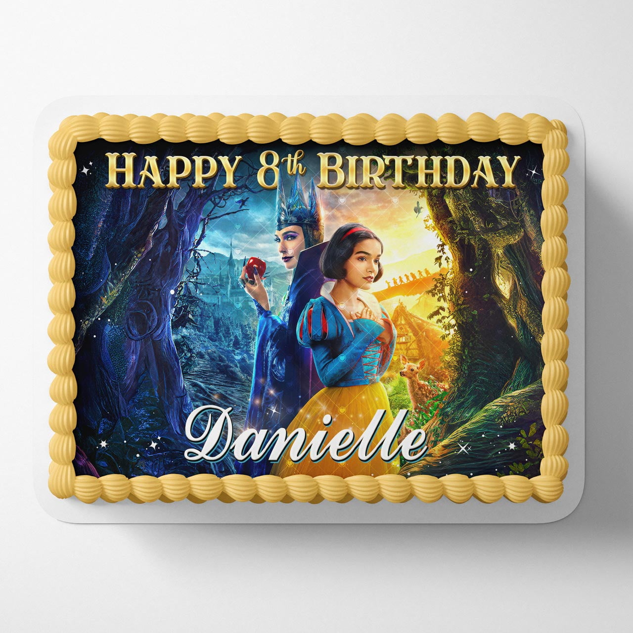 Snow White Movie 2025 Edible Icing Cake Wrap Cake Image Icing Sugar ...