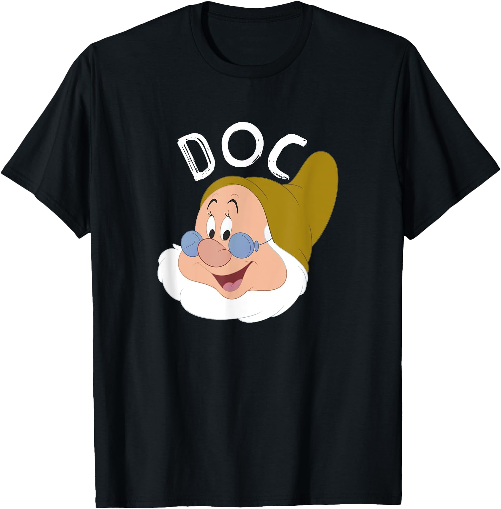 Snow White & The Seven Dwarfs Doc Face T-Shirt,Sport Grey Color,Size ...