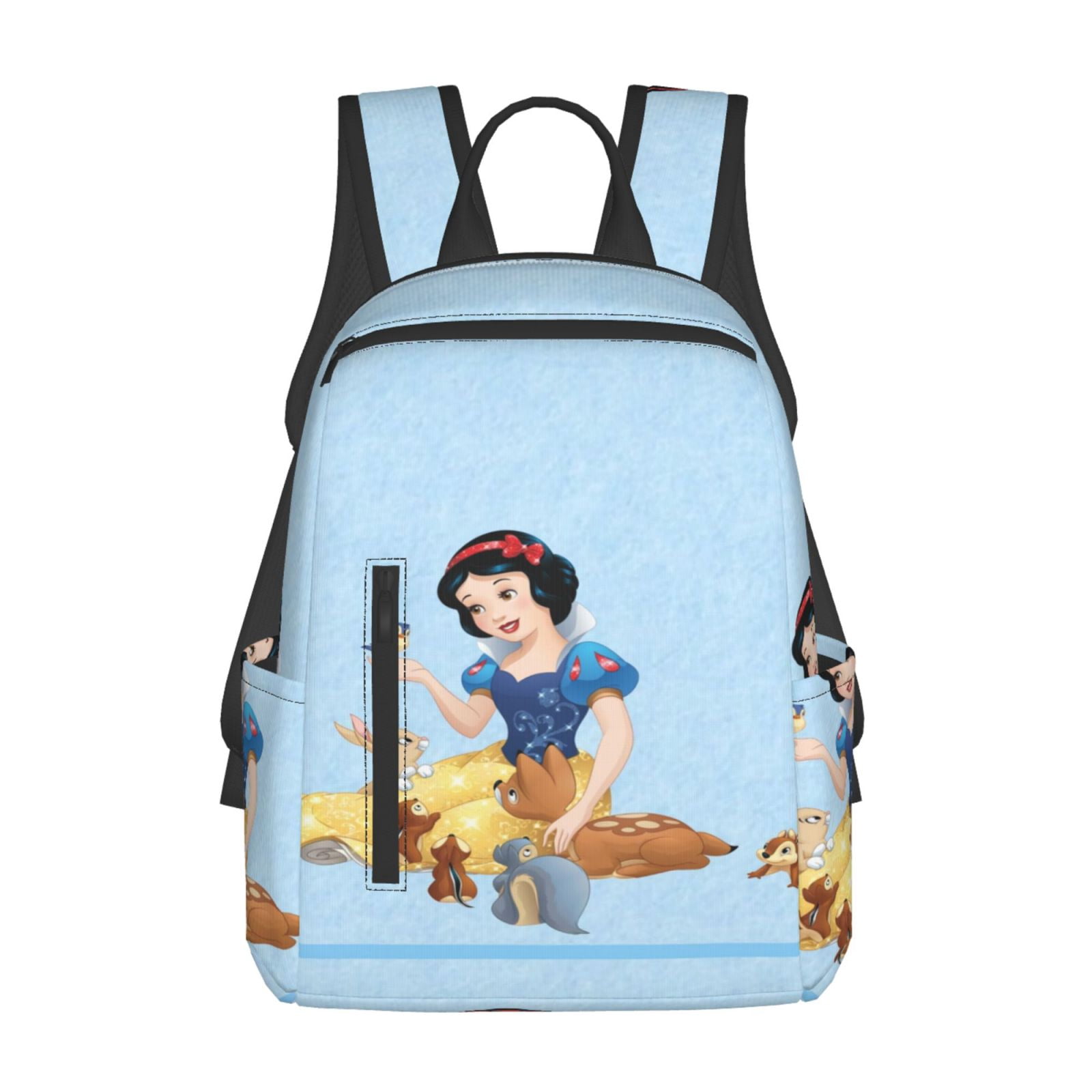 Snow-White and Seven-Dwarfs Cartoon Backpack Cute Printed Casual School ...