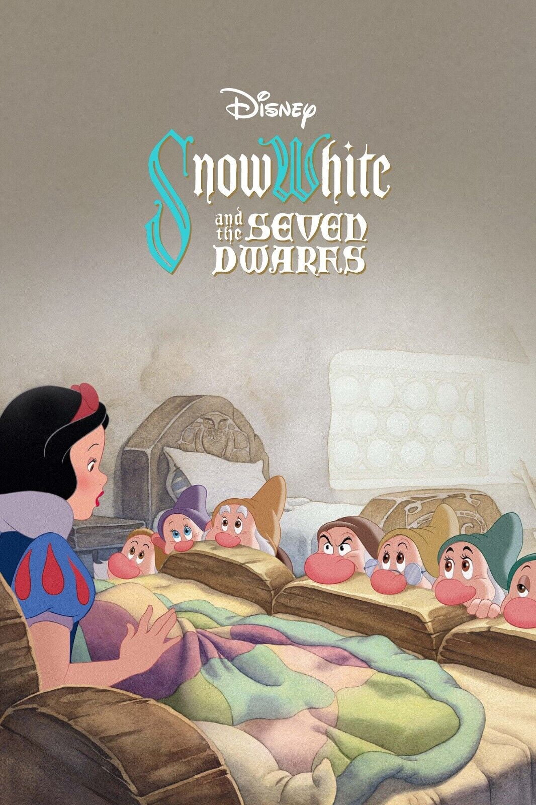 Snow White and the Seven Dwarfs 1937 24x36 Poster Disney Animated ...