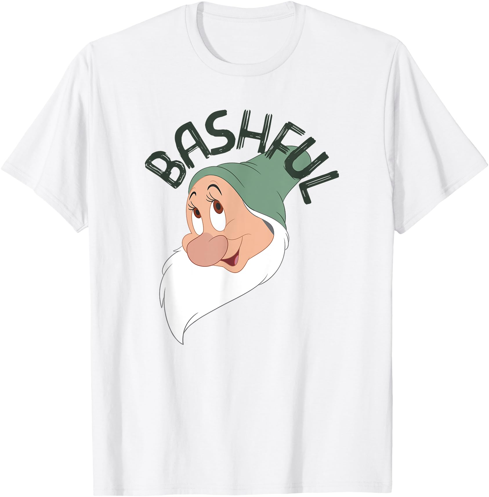 Snow White and the Seven Dwarfs Bashful Big Face T-Shirt,Maroon Color,Size YouthM - Walmart.com