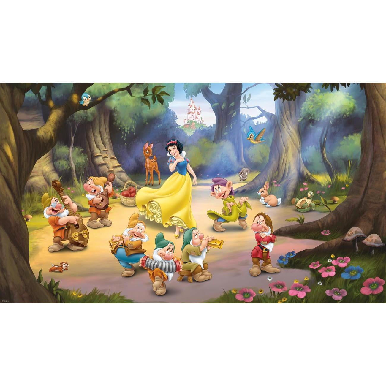 Snow White and the Seven Dwarfs XL Spray and Stick Wallpaper Mural ...