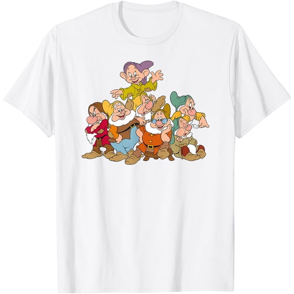 Disney Princess Snow White Shirt The Seven Dwarfs Group Fun T-shirt ...