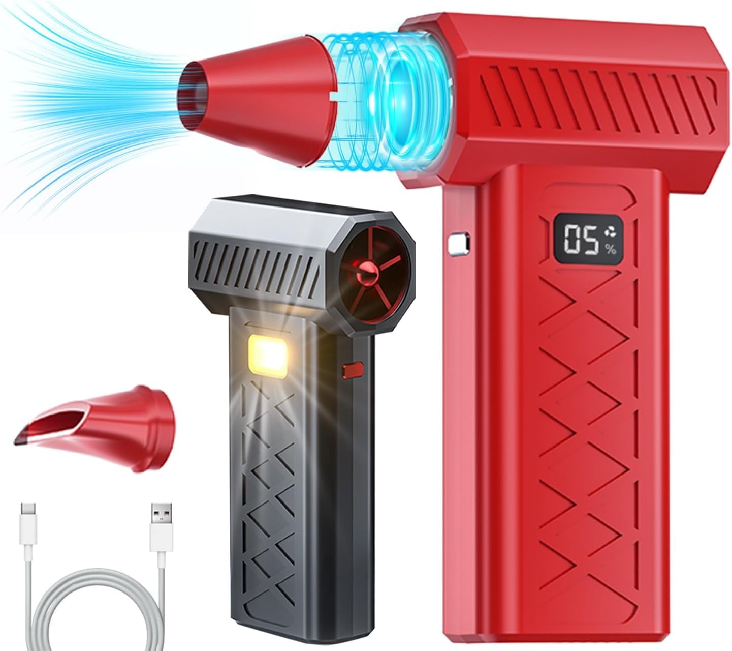 Snow Whiz Led Turbo Blower - Mini Turbo Snow Blower for Car with ...