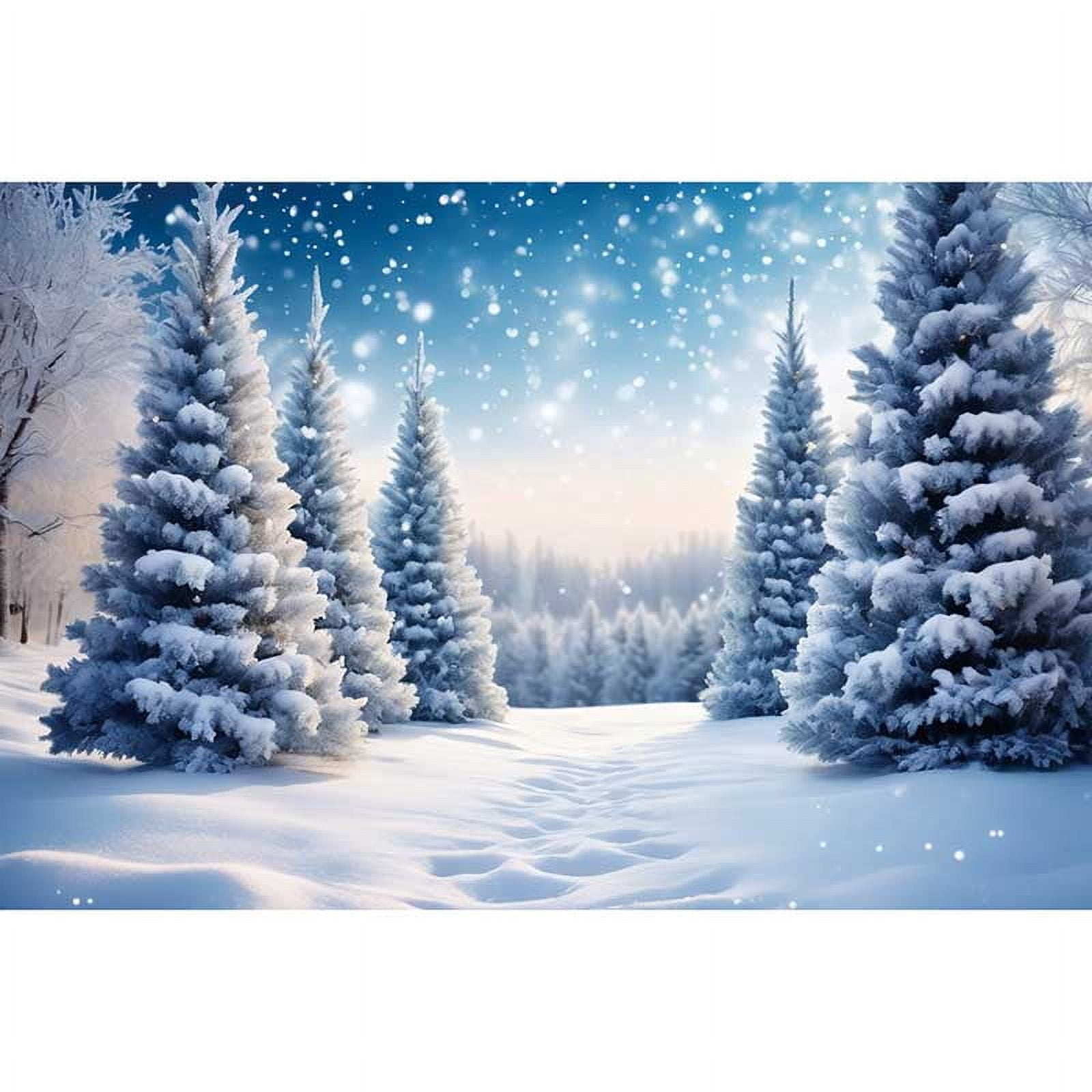 Snow Winter Fairy Birthday Photography Backdrop Childr Enchanted Gard ...