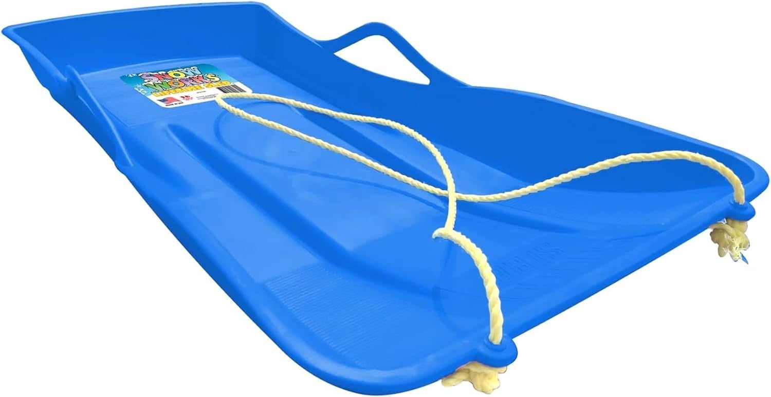 Snow Works LIFETIME 26" High-Density SnoGoBoggan Sit-On-Top Snow Sled ...