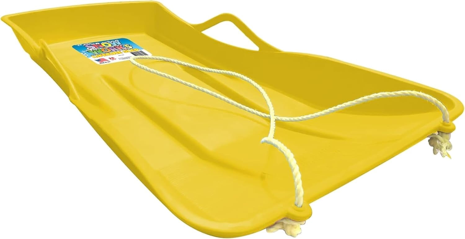 Snow Works LIFETIME 26" High-Density SnoGoBoggan Sit-On-Top Snow Sled ...