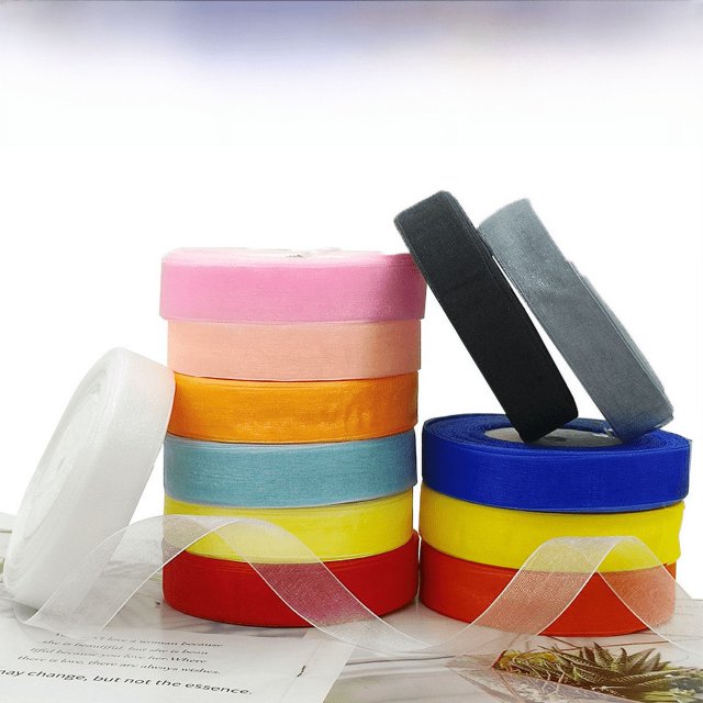 Snow Yarn 2cm Ribbon Ribbon Ribbon Bow Headwear Handmade Gift Box ...