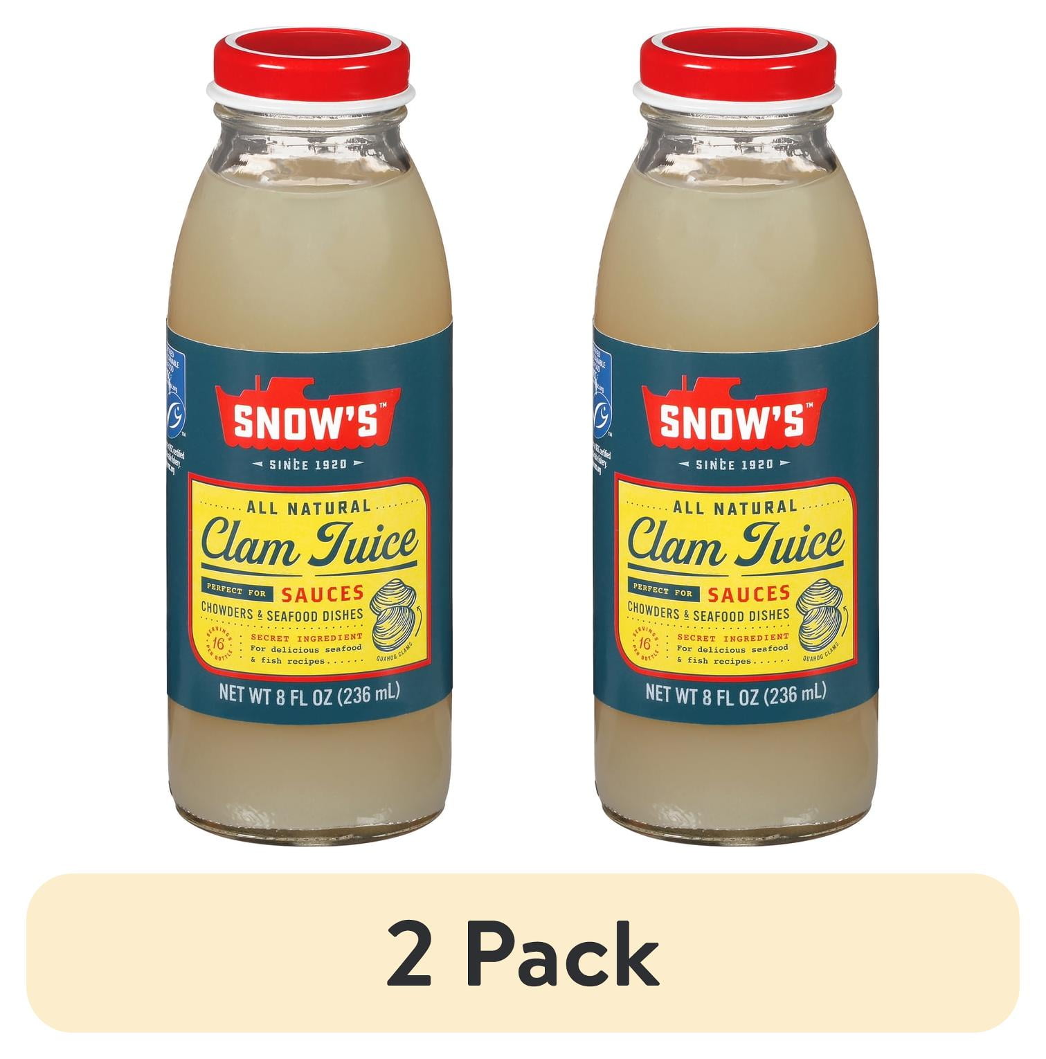 (2 pack) Snow's All Natural Clam Juice, 8 oz - Walmart.com