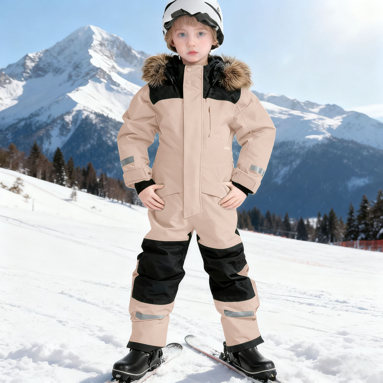 Snow suit For Teen Girls One Piece Ski Suits Heated Snow Suit Windproof ...