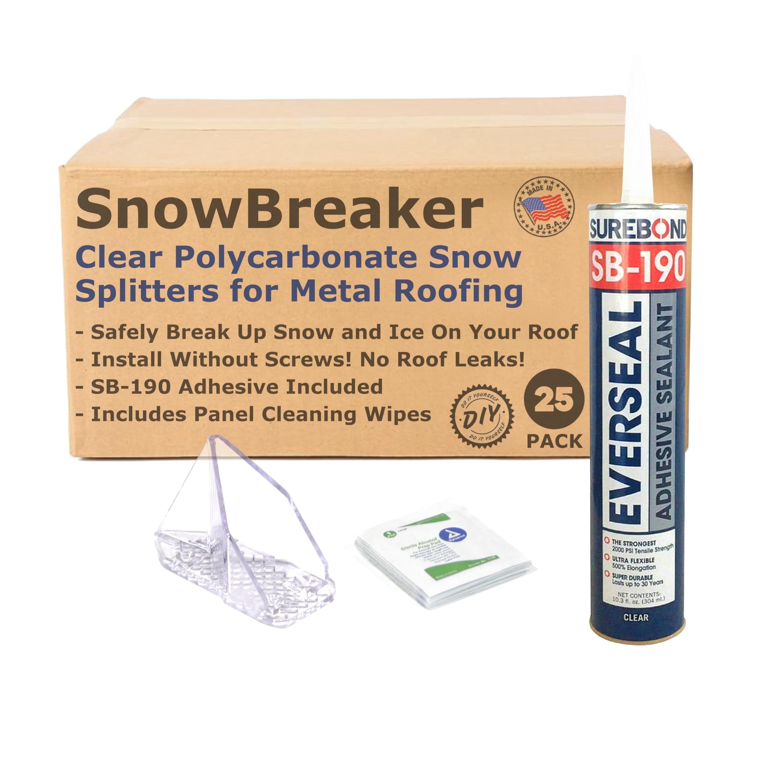 SnowBreaker Snow Guards Roof Gutter Accessories, 25 Piece - Walmart.com