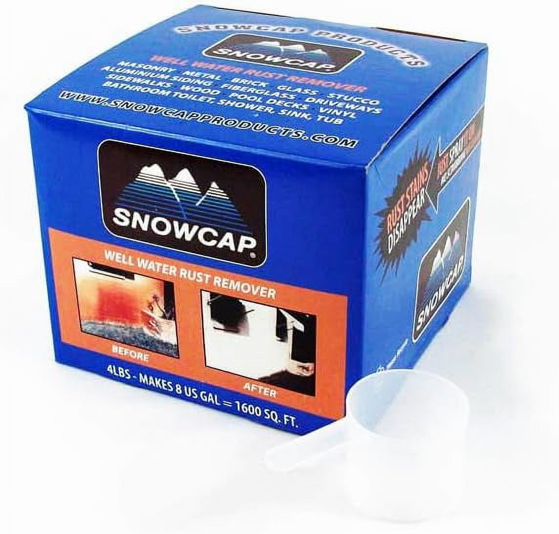 SnowCap Rust Stain Remover - 4lb - Makes 8 gallons- *Made in the USA ...