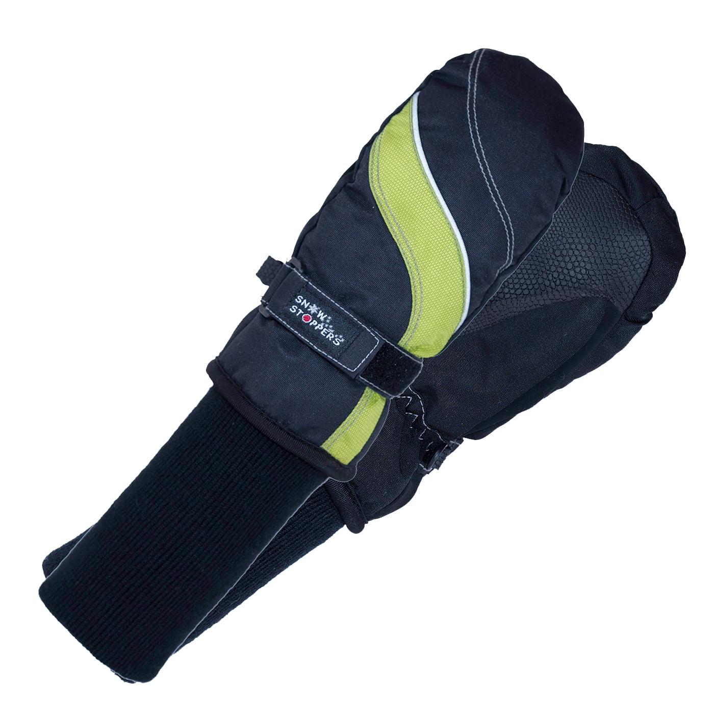 SnowStoppers Kids Ski & Snowboard Mittens (Extra Large, Lime) - Walmart.com