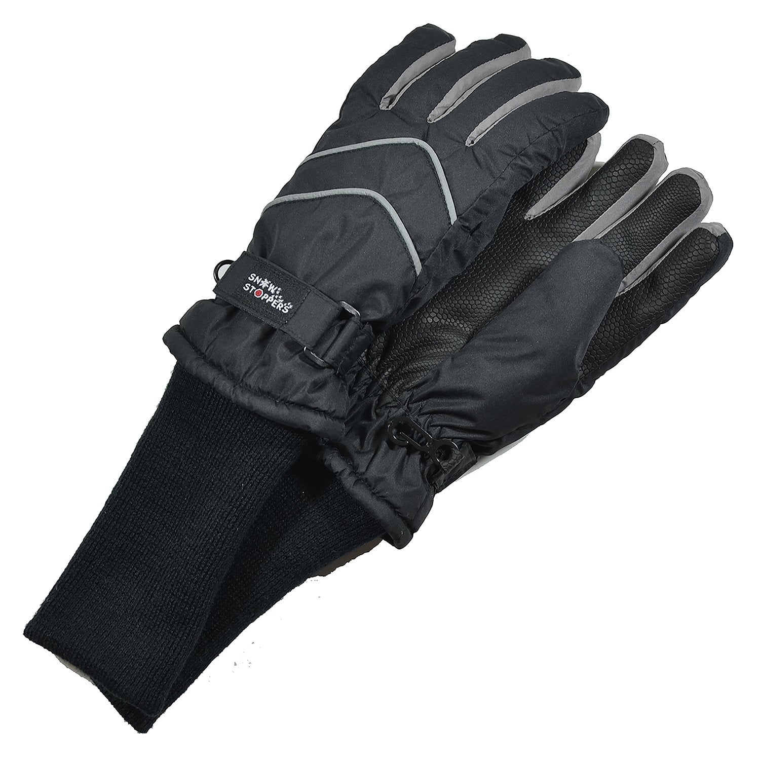 SnowStoppers Kids Winter Gloves (Large, Black) - Walmart.com