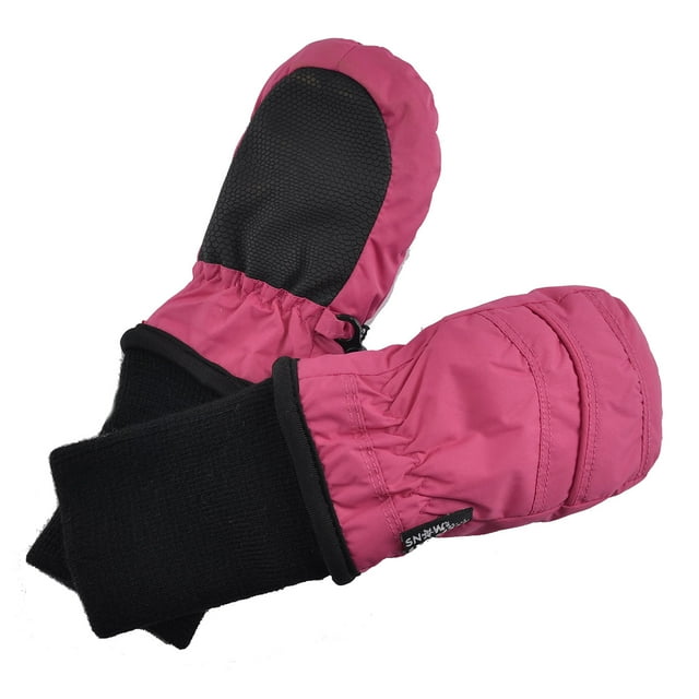 SnowStoppers Original Kids Winter Mittens (Fuchsia, Extra Small ...