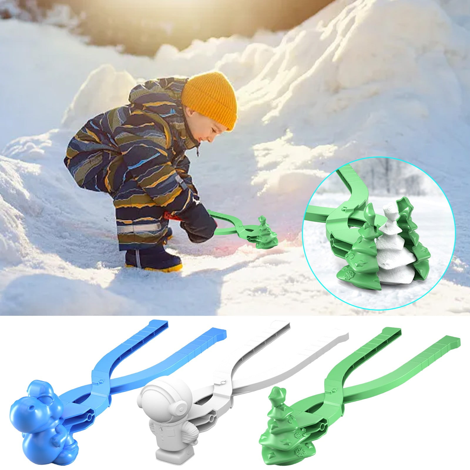 Snowball Clip, Large Snowman Snowball Tool, Durable Plastic ...
