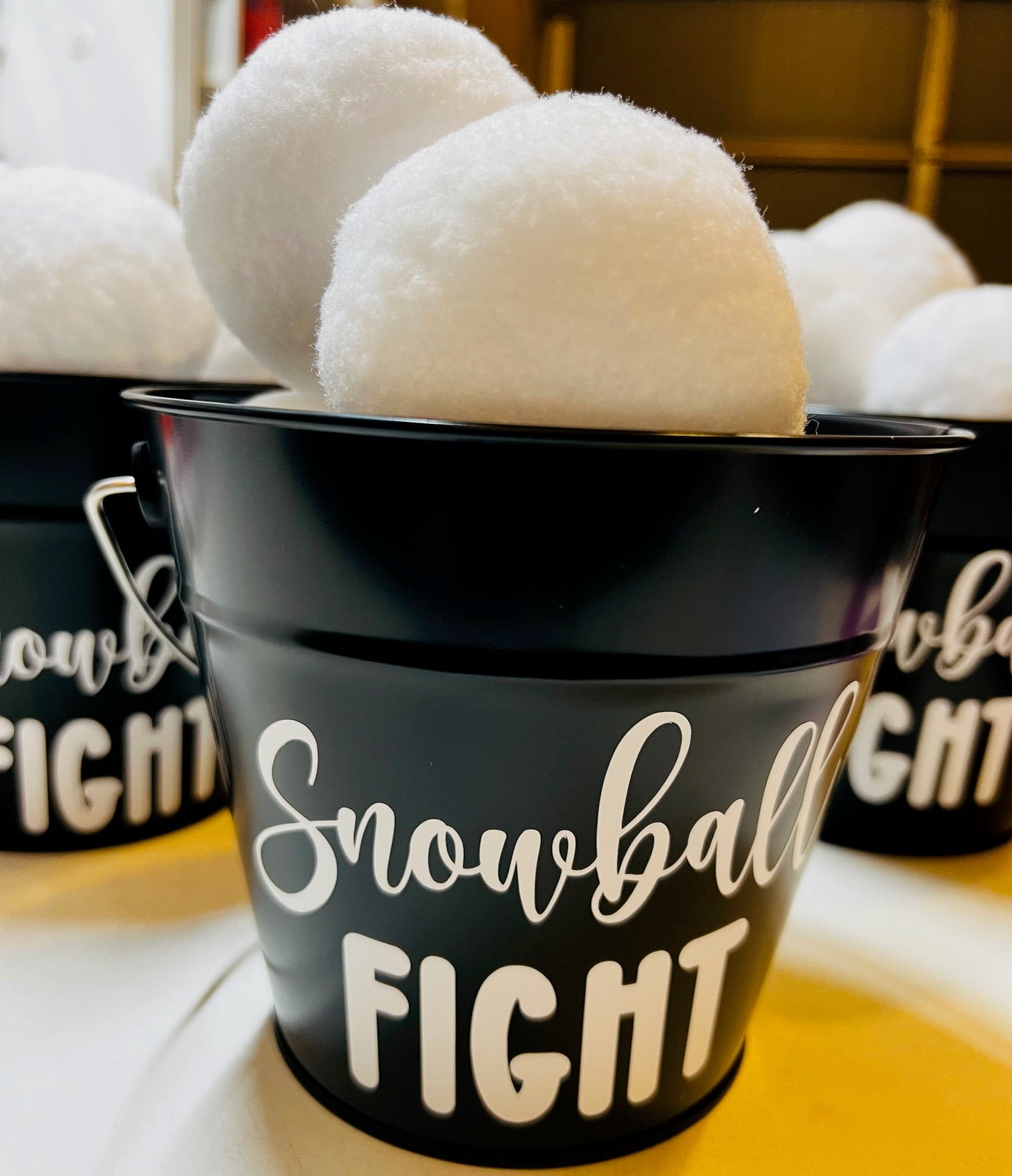 Indoor Snowball Fight Bucket