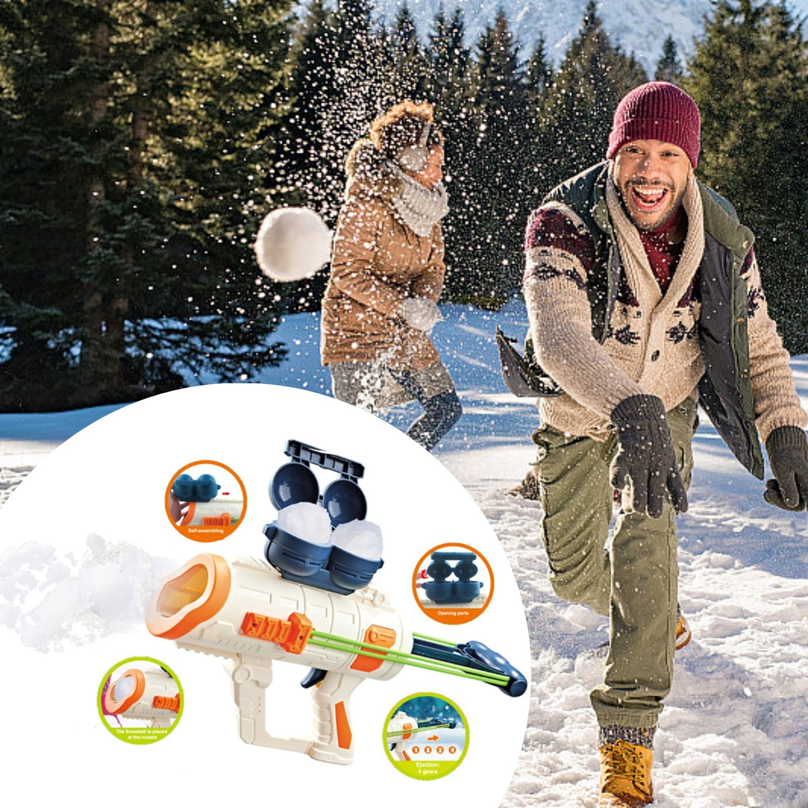 Snowball Guns Set | Snowball Shooters with Snow Clips | Interest Winter ...