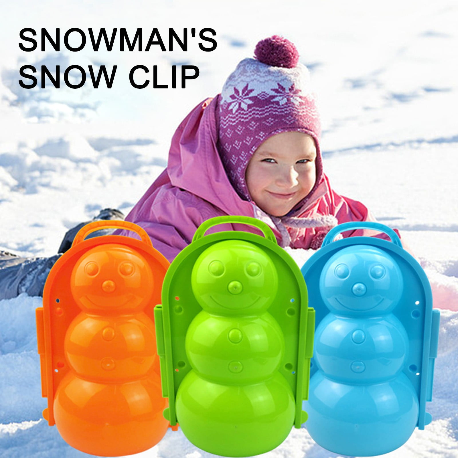 Snowball Maker Set, 3 Piece Snowball Shaping Clip Tool, Easy Grip ...