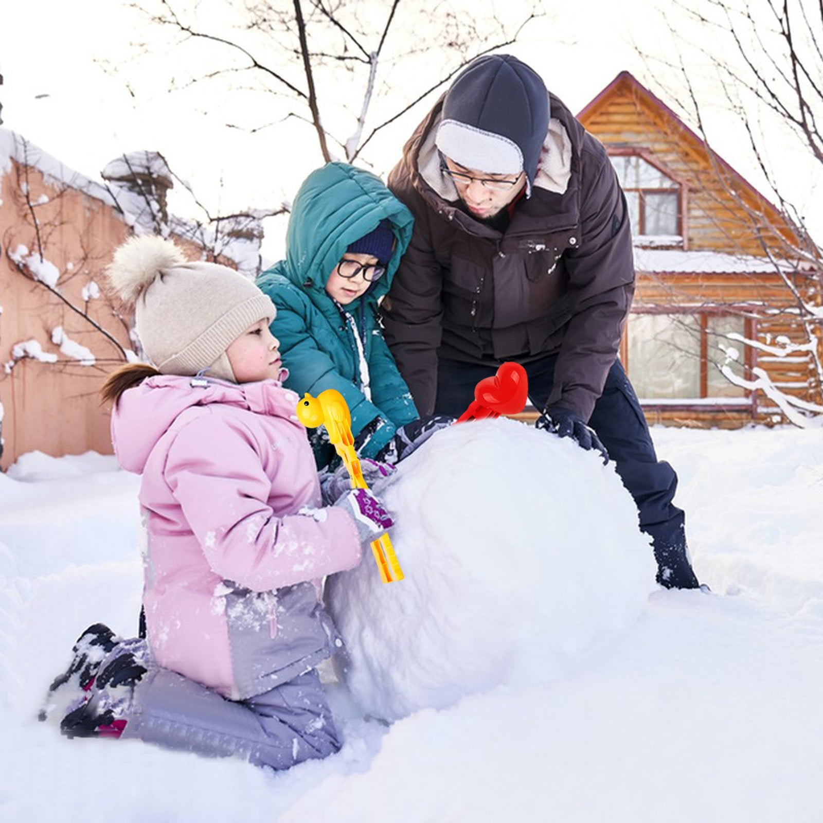 Snowball Maker Shape Convenient Snow Clip Sled N EW 2024 Outdoor Sports ...