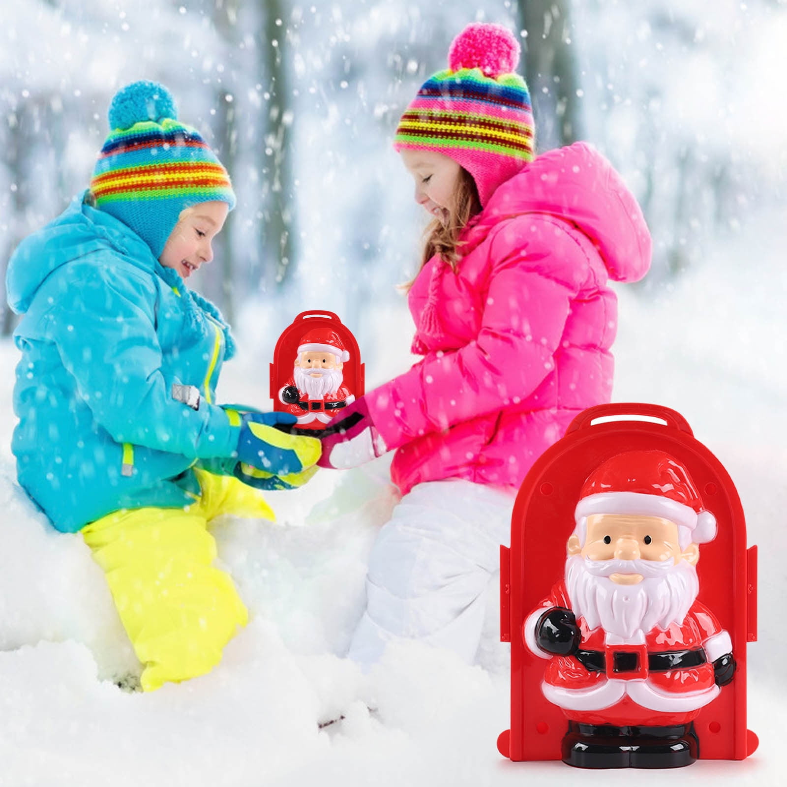 Snowball Maker Tool Kit for Kids, Fun Snow Toys with Easy-Grip Handles ...