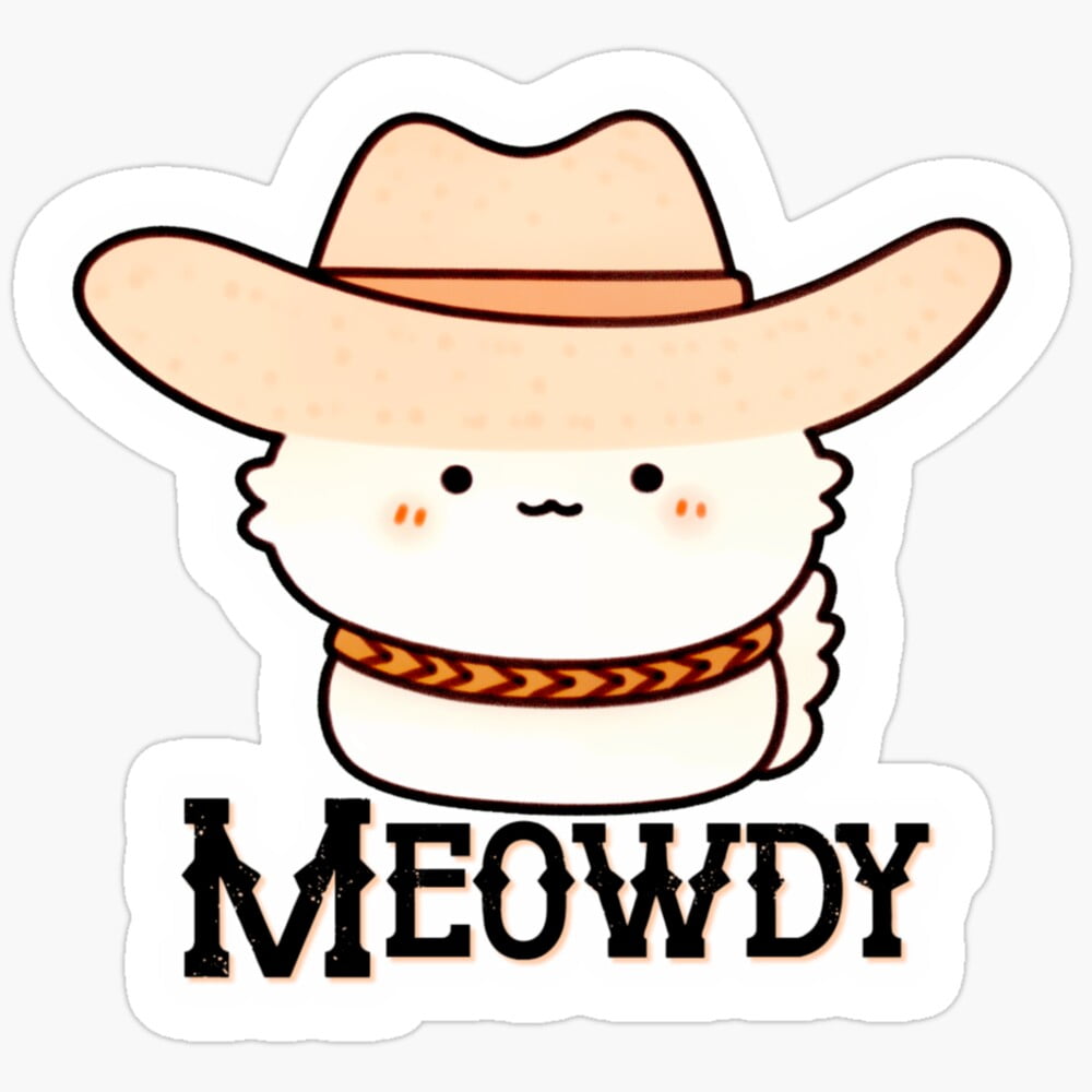 Snowball Mckitty - Meowdy Sticker Phone Decal Water Bottle Stickers Car ...