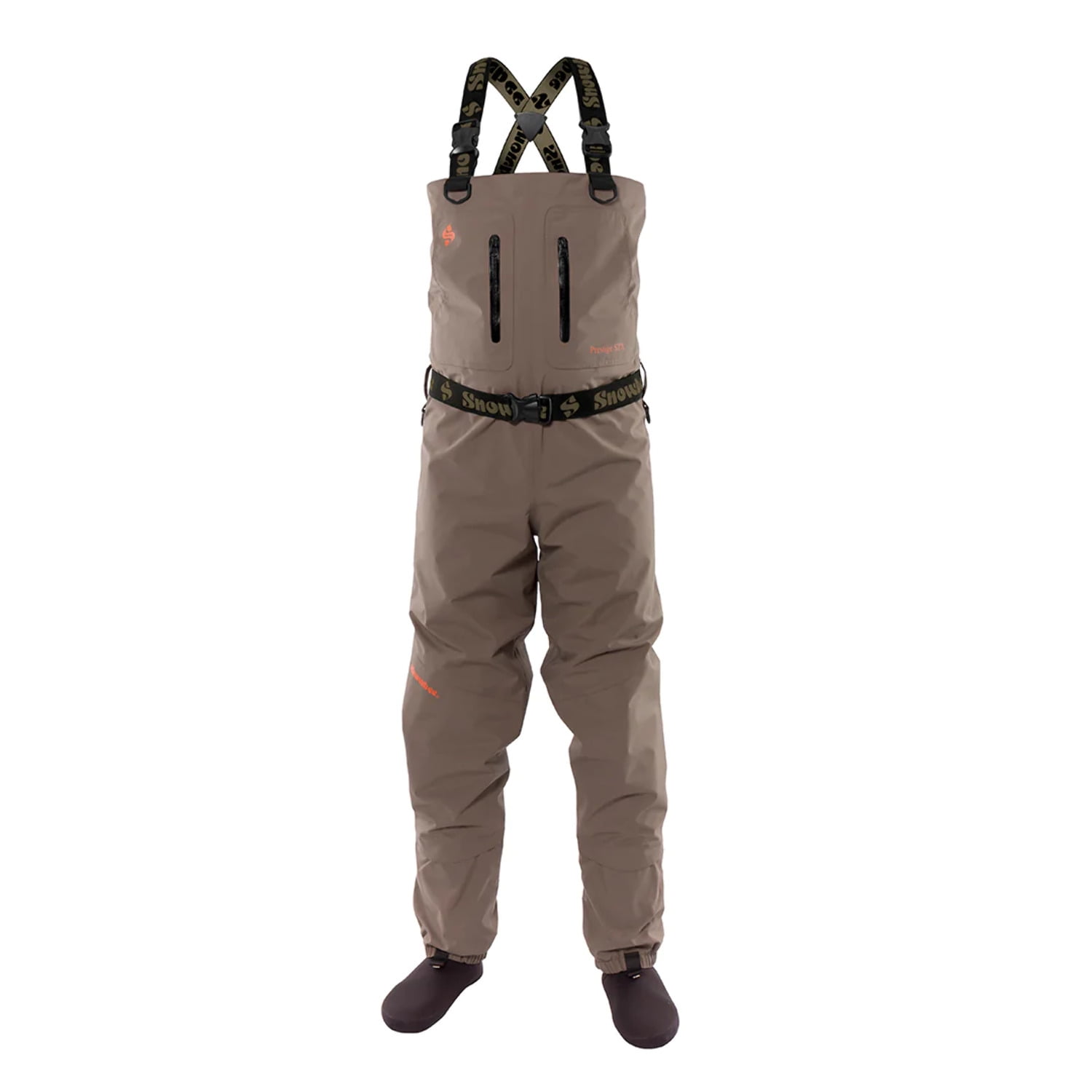 Snowbee Prestige STX Breathable Stockingfoot Chest Wader, Grey/Olive ...