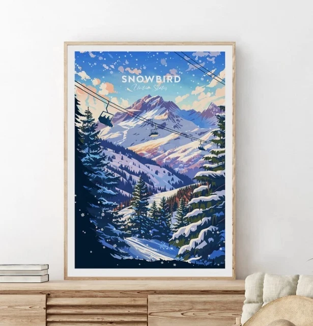 Snowbird Traditional Travel Print - United States, Snowbird Poster NO ...