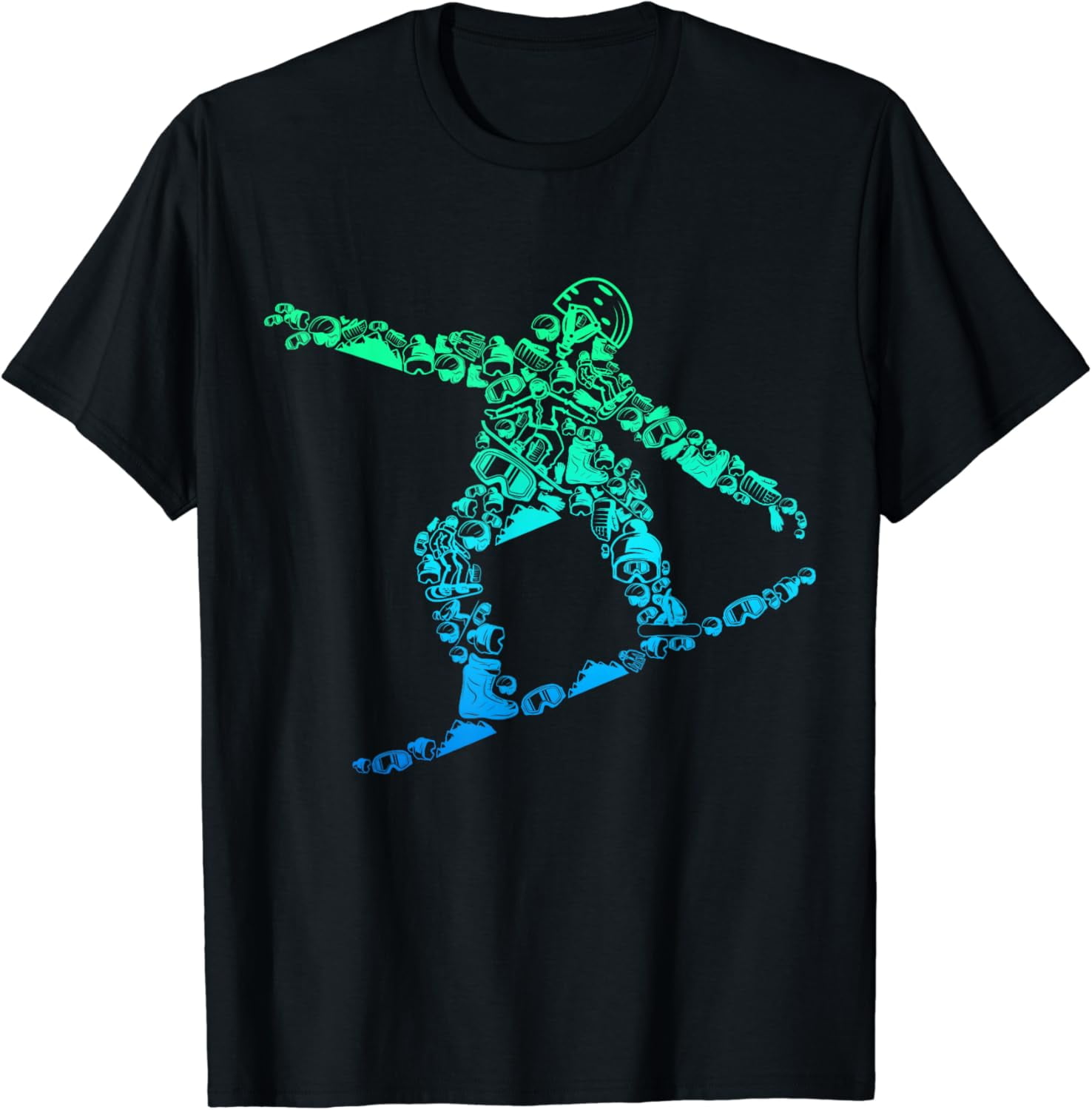 Snowboard Snowboarder Snowboarding Men Boys Kids T-Shirt - Walmart.com
