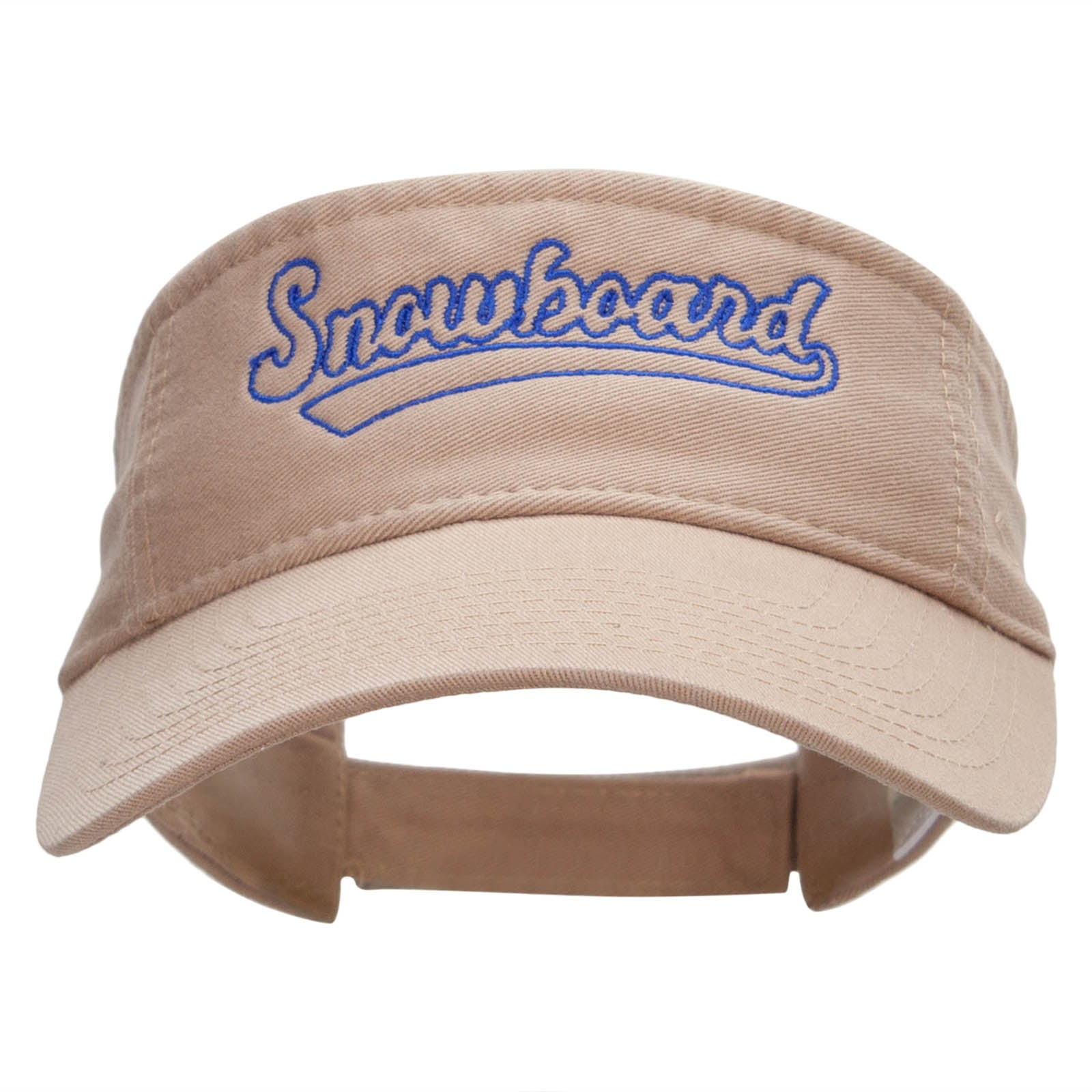 Snowboard Sports Embroidered Pro Style Cotton Twill Washed Visor ...