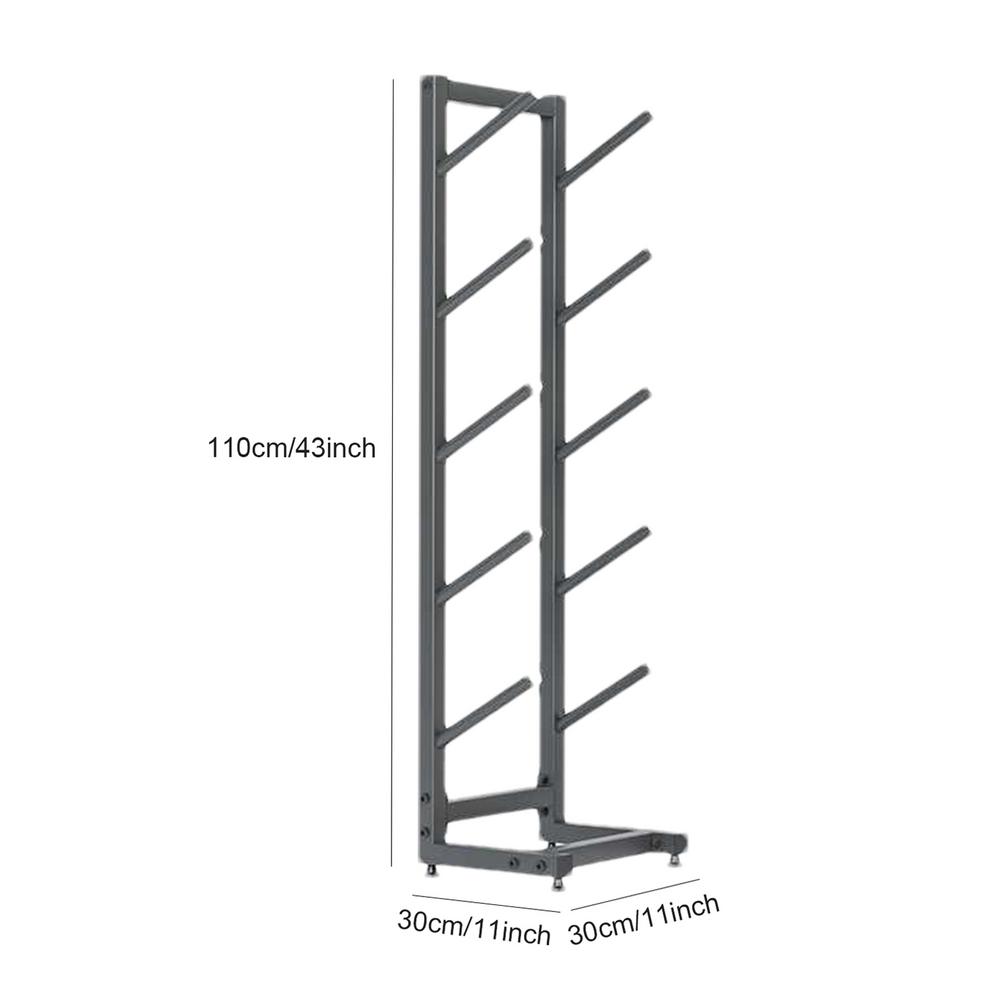 Snowboard Storage RackHome Gym Organize Holder 5-Tiers Metal Snowboard ...