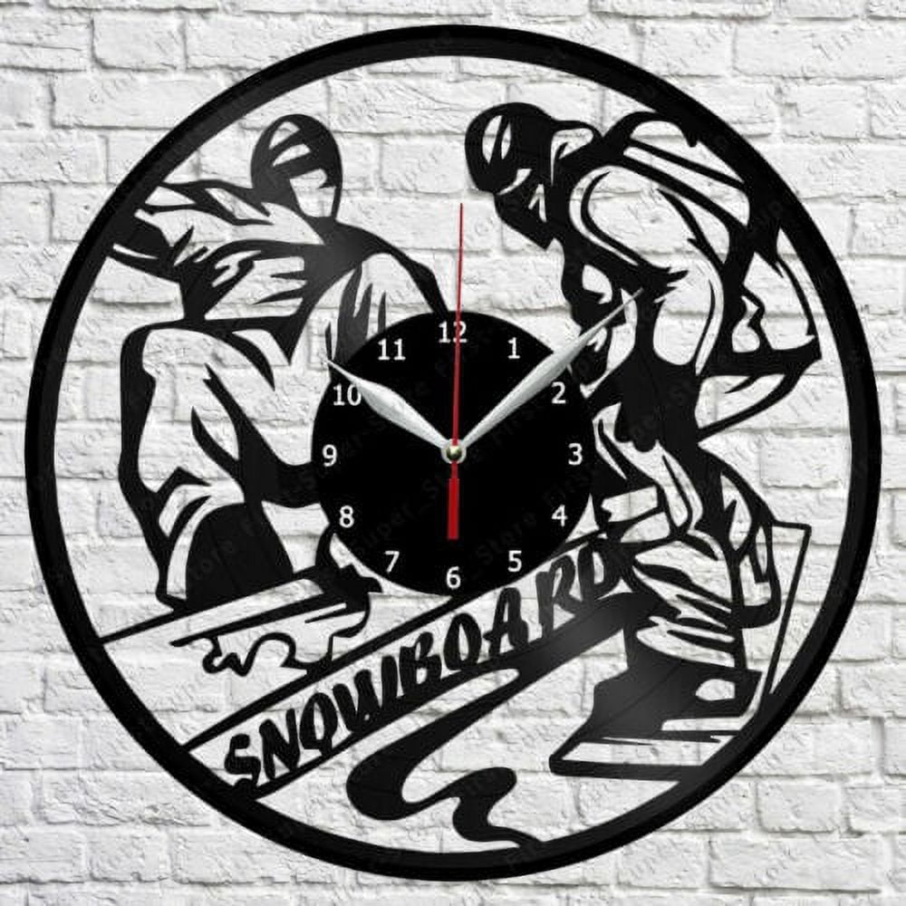 Snowboard Vinyl Record Wall Clock Art Decor Original Gift Vintage Wall ...