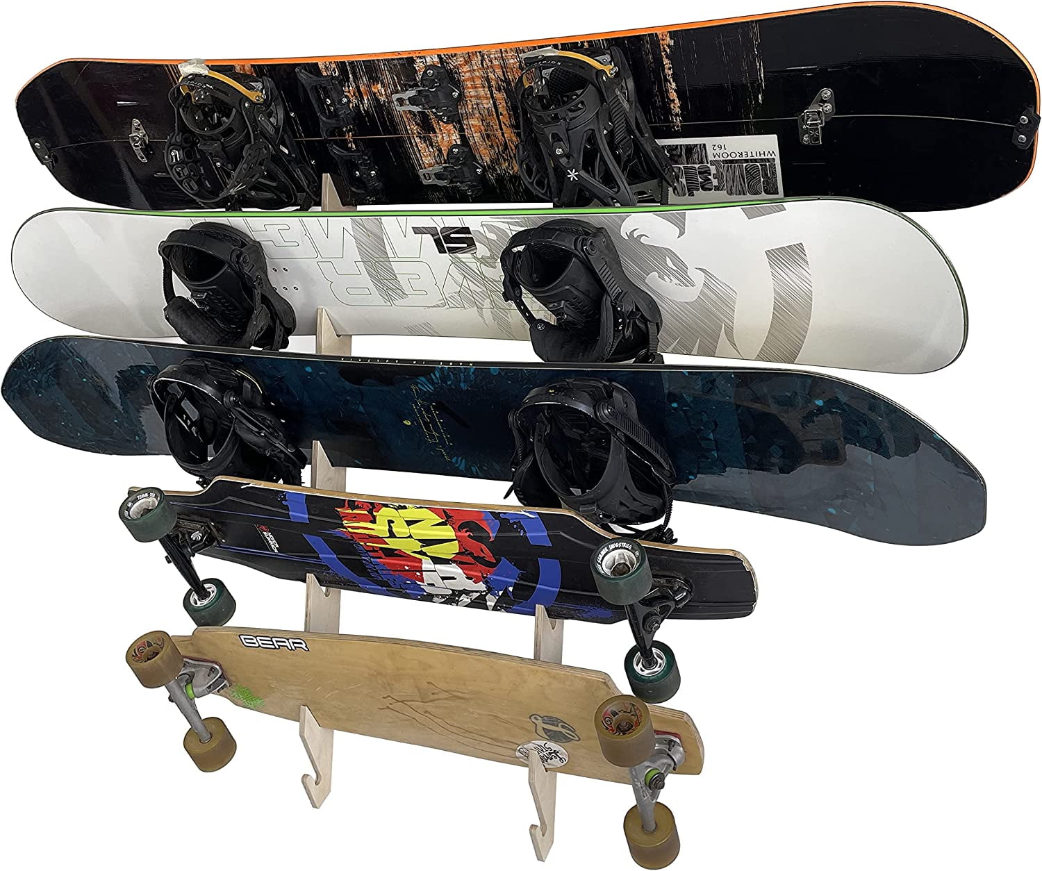 Snowboard Wall Rack Mount - Holds 5 Boards - Walmart.com