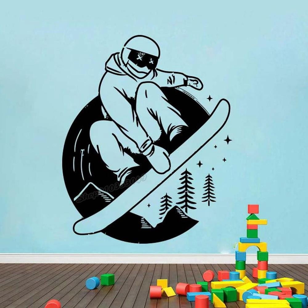 Snowboard Wall decal Winter sport Extreme sport Board Motivation ...