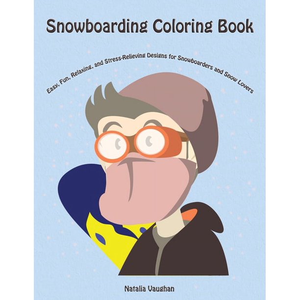snowboarding coloring book