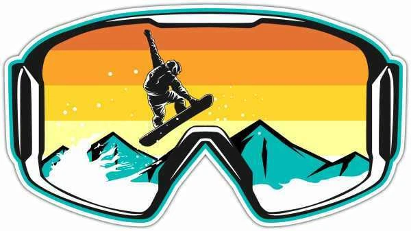 Snowboarding Goggles Snowboarder Extreme Car Stickerphone Decal Water ...