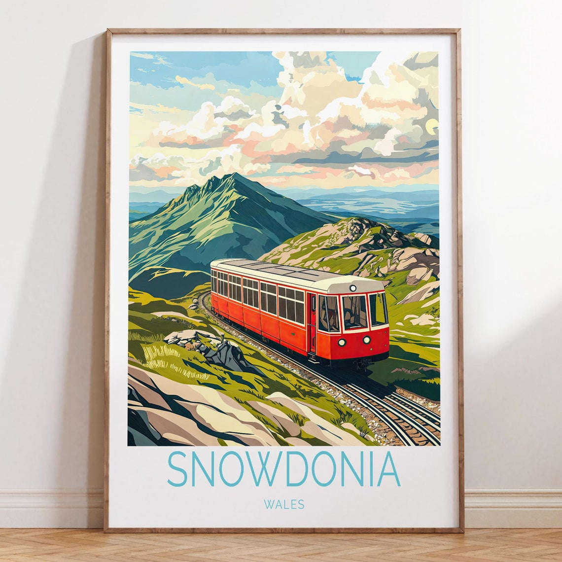 Snowdonia National Park Poster, Snowdonia Wales Wall Art, Wales Travel ...