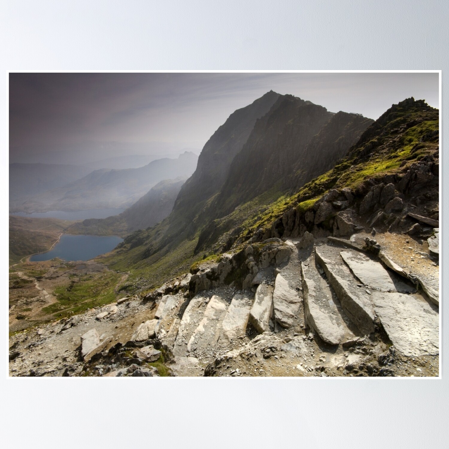 Snowdonia - Snowdon Summit Poster Wall Art, Modern Wall Decor, 16x24 ...