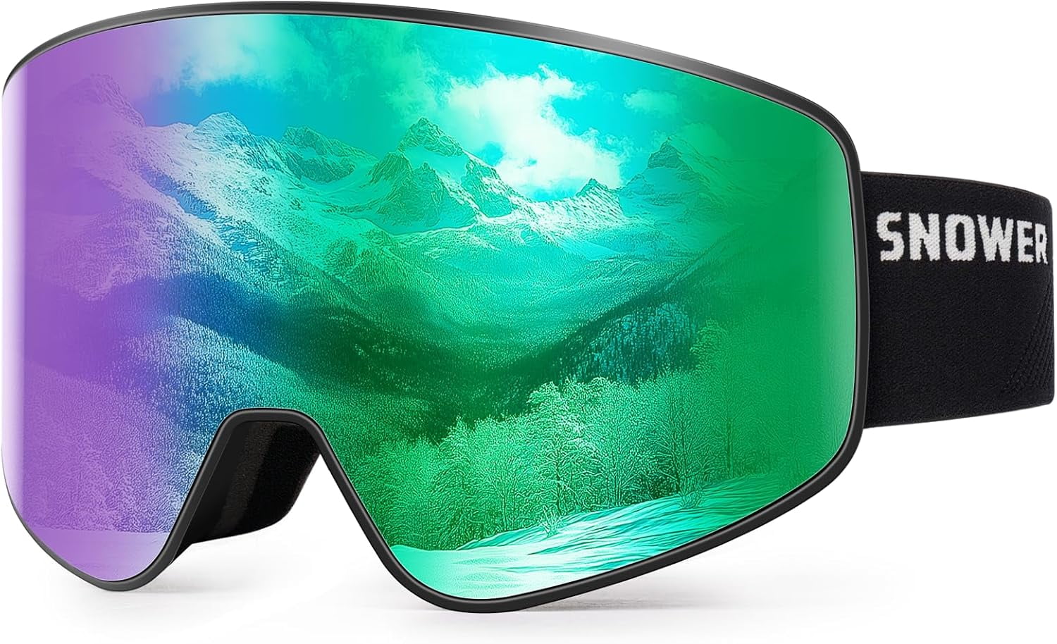 Snower Ski Goggles PRO - Frameless, Interchangeable Lens 100% UV400 ...