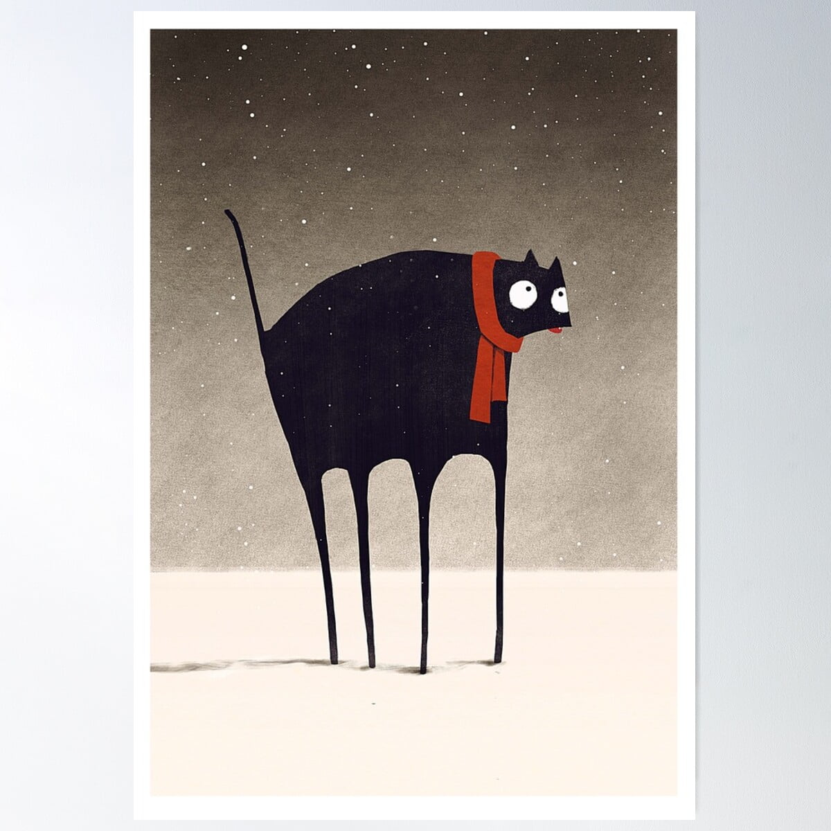 Snowfall Poster Wall Art, Modern Wall Decor For Living Room Bedroom ...