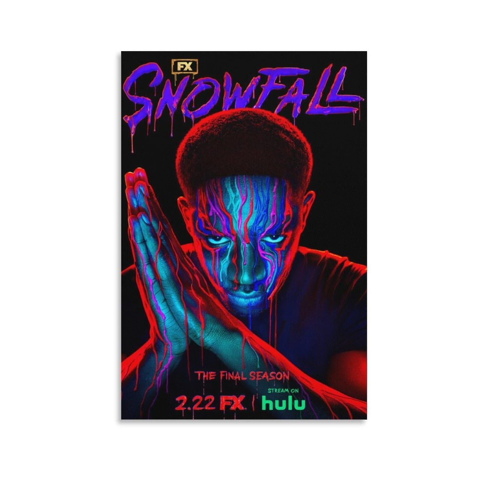 Snowfall Ver27 Canvas Poster Wall Art Picture Prints Hanging Photo Gift ...