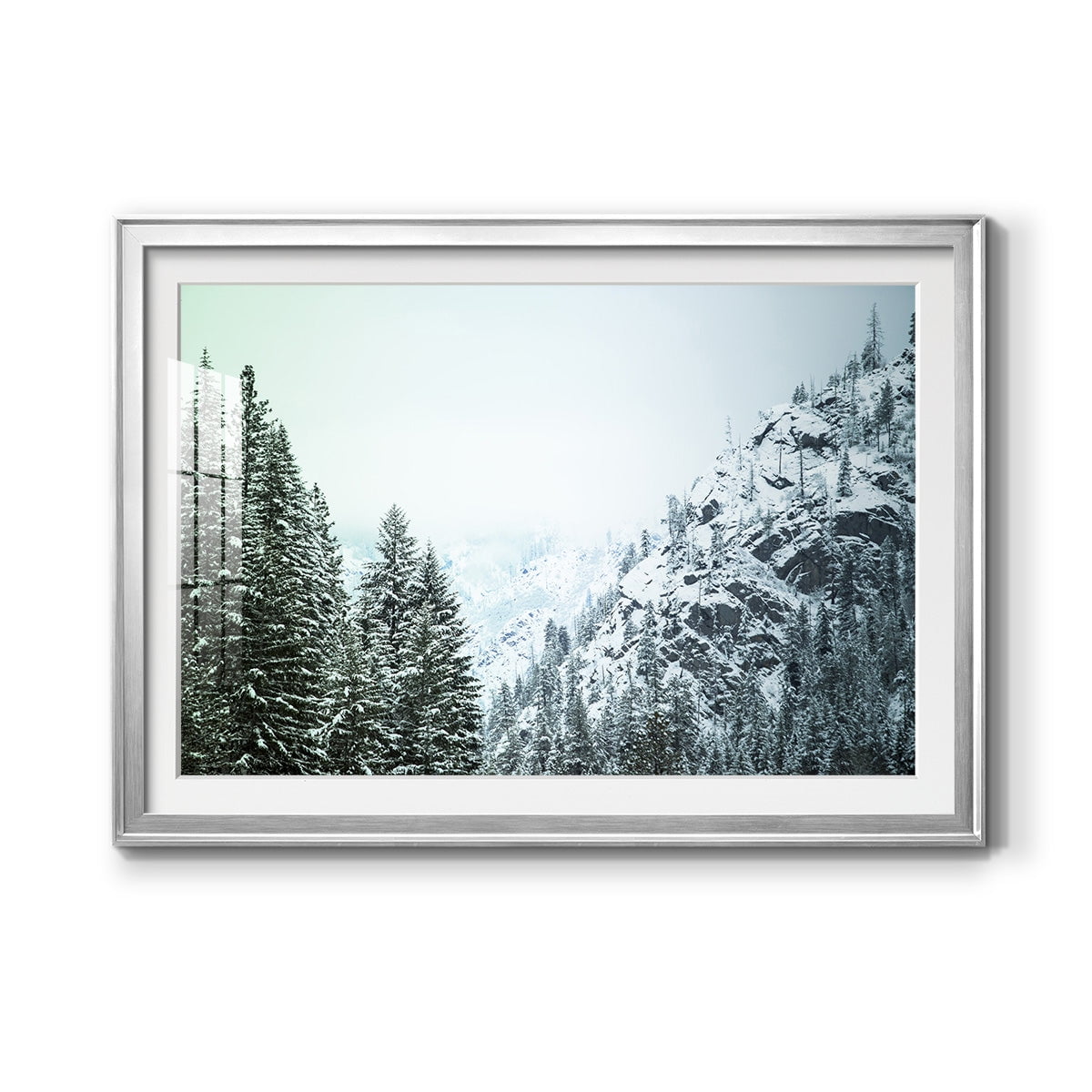 Snowfall in Cascadia II V1 Premium Framed Print - Ready to Hang ...