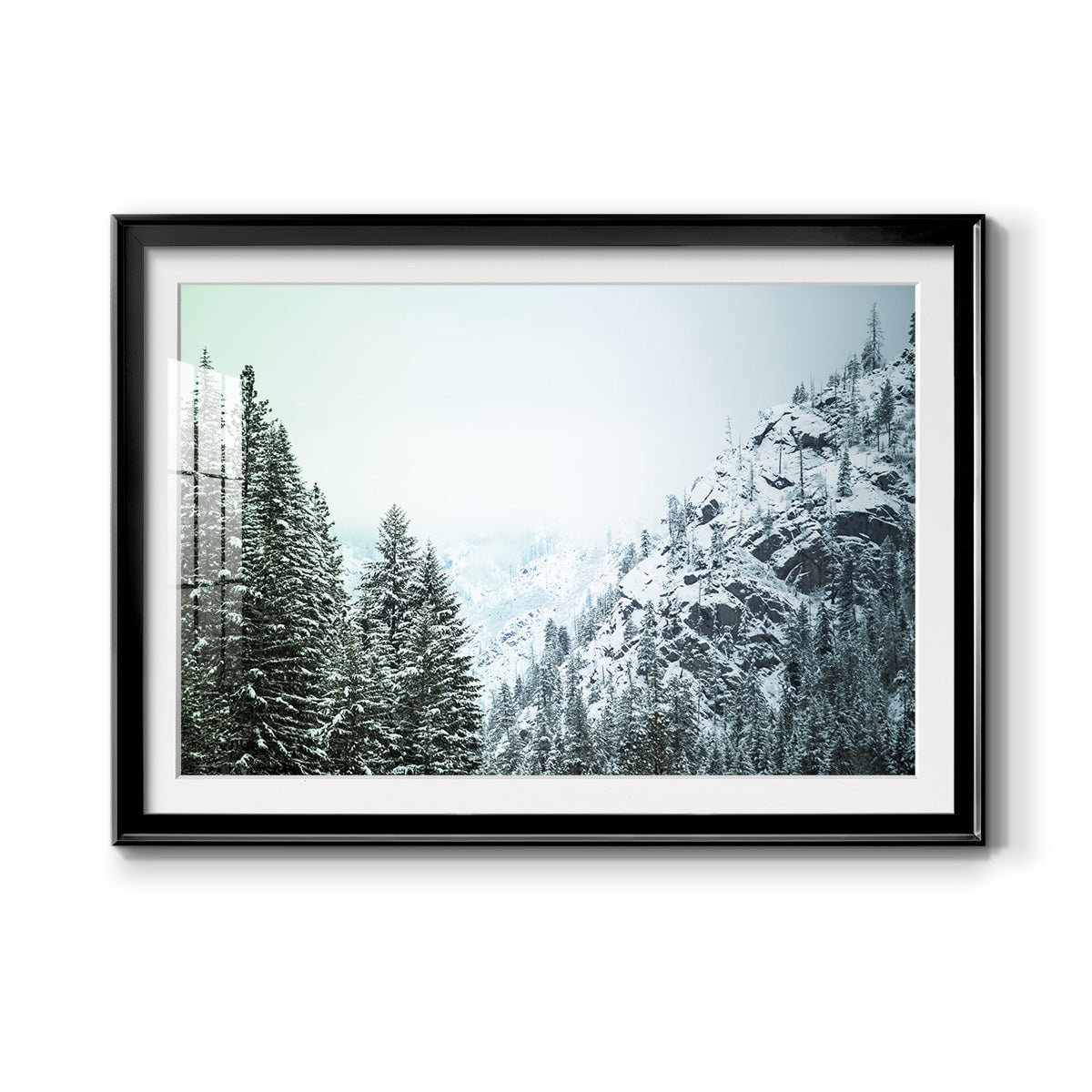 Snowfall in Cascadia II V1 Premium Framed Print - Ready to Hang ...