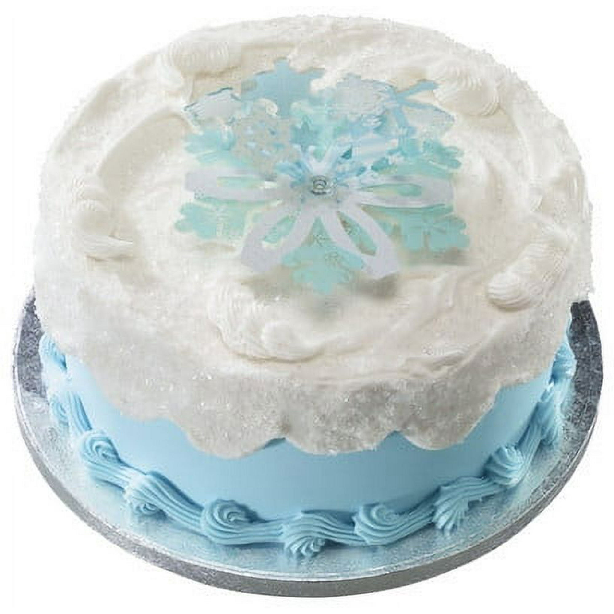 Snowflake Birthday Cake
