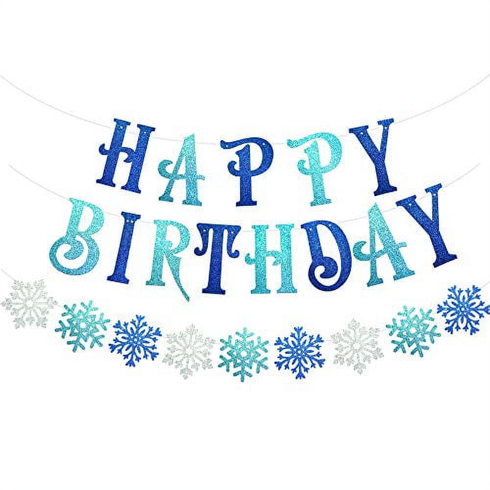 Frozen Happy Birthday Banner