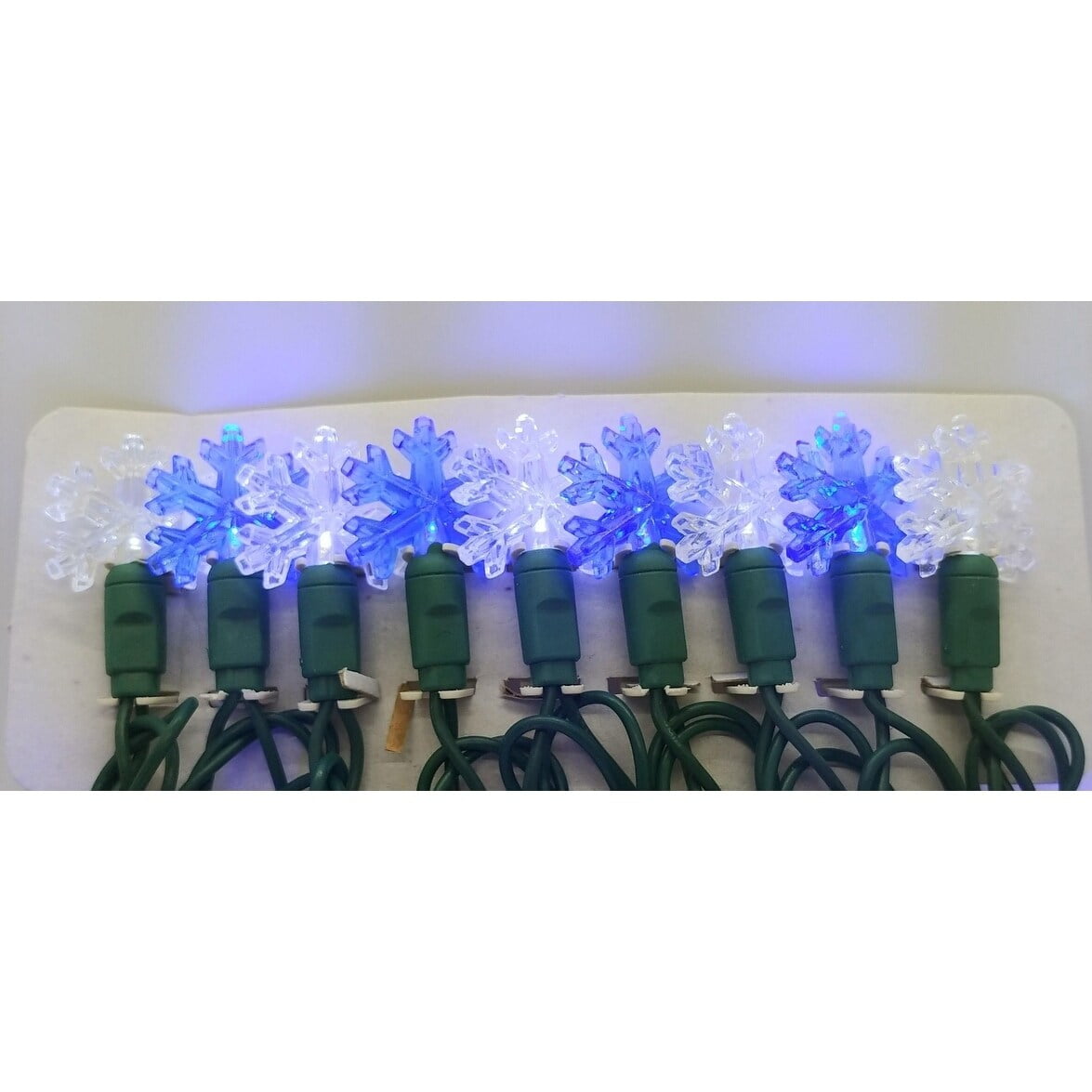 Snowflake Blue and Pure White LED Light String - Walmart.com
